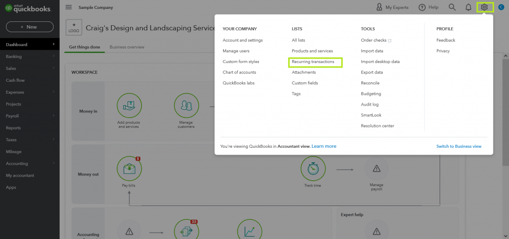 How To Create Email Recurring Invoices In QuickBooks Online