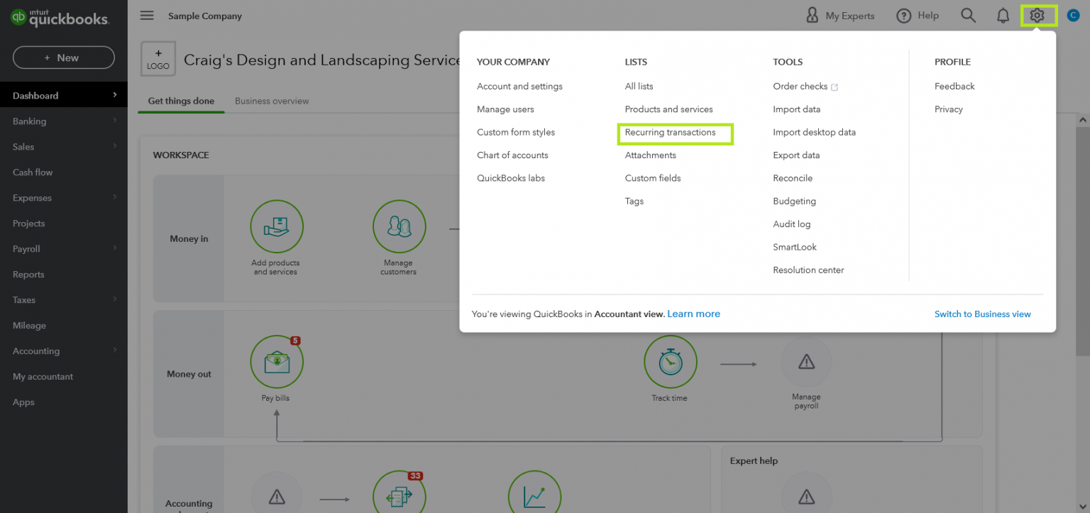 How To Create Email Recurring Invoices In QuickBooks Online