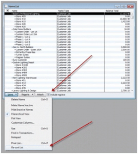 How to Re-sort Lists in QuickBooks Desktop For Windows?