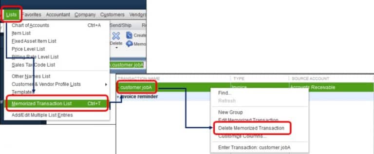 How to Create, Edit, or Delete Memorized Transactions in QuickBooks