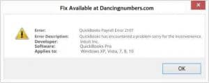 Fix QuickBooks Payroll Error 2107 (When Sending Paychecks)