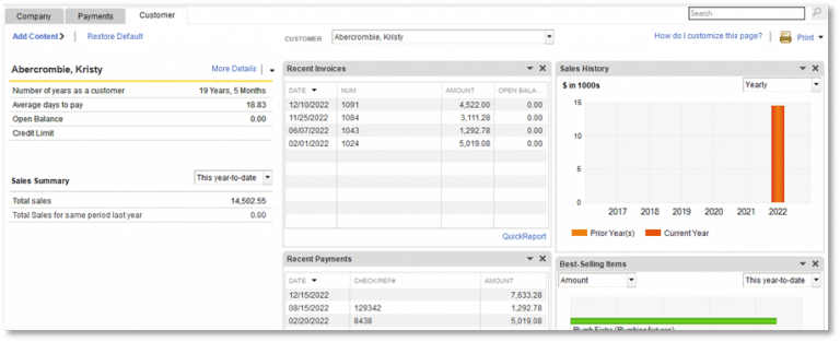 QuickBooks Company Snapshot: Customize, Print, Read, Manage & Use
