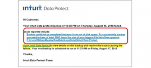 Intuit (QuickBooks) Data Protect Not Working or Stopped Working
