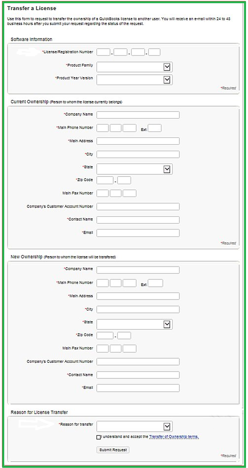 How to Transfer QuickBooks License to New Owner